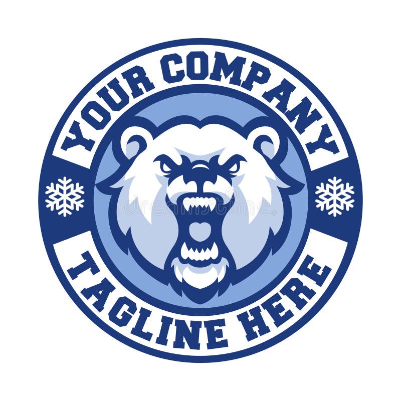 Polar Bear Esports Team Logo Stock Vector - Illustration of cartoon ...