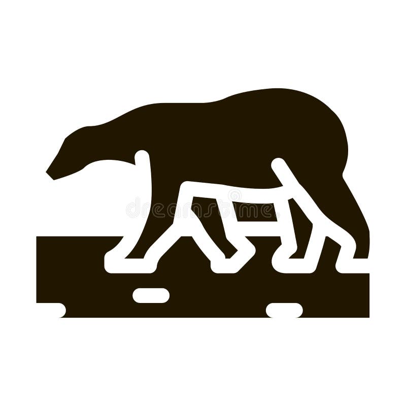 Polar Bear Icon Vector Symbol Illustration Stock Vector - Illustration ...