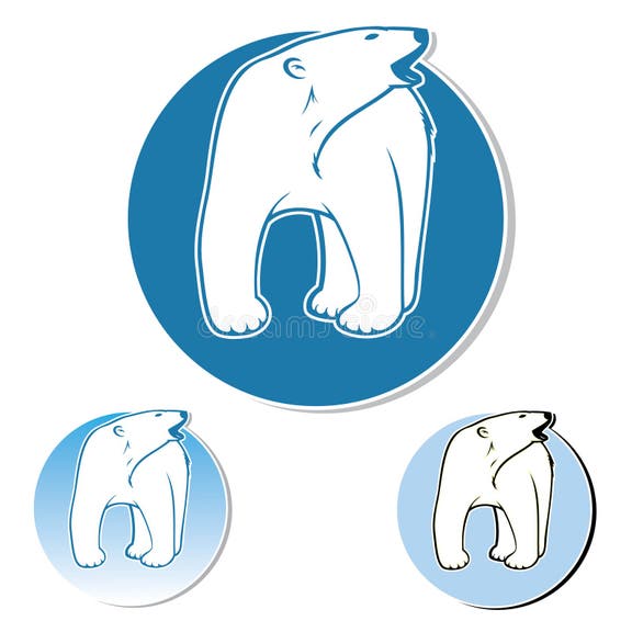 Polar bear label stock vector. Illustration of ecology - 27951963