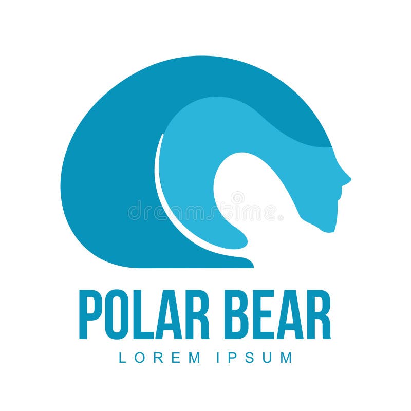 Polar bear logo stock illustration. Illustration of brown - 101968599
