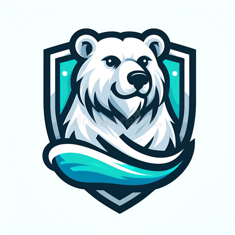 Polar Bear Mascot Logo, Vector Illustration Design Stock Illustration ...