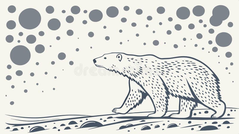 Polar Bear Silhouette Design Element for Wildlife and Arctic Themes ...