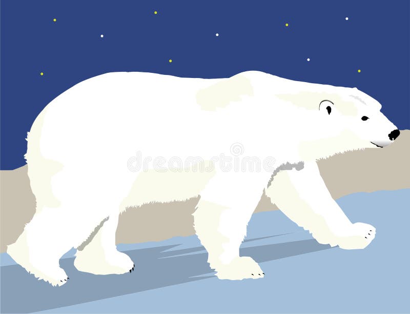 Polar Bear Simple stock illustration. Illustration of spirit - 42657711
