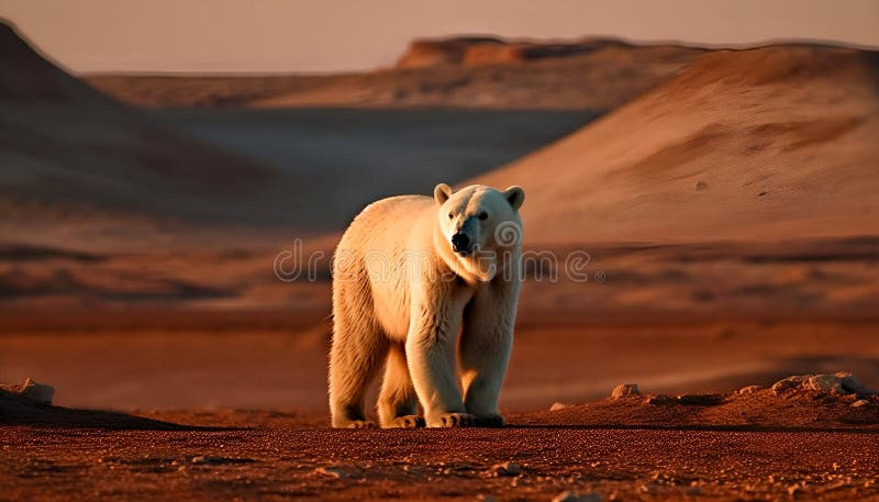 Polar Bear Wildlife Animals Climate Stock Illustration - Illustration ...