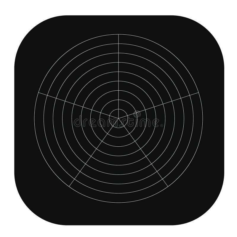 Polar, Circular Grid, Mesh. Pie Chart, Graph Element Stock Illustration ...