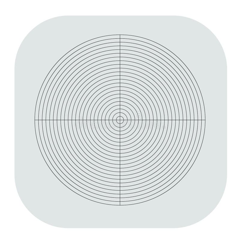 Polar, Circular Grid, Mesh. Pie Chart, Graph Element Stock Illustration ...