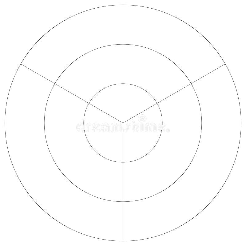 Polar, Circular Grid, Mesh. Pie Chart, Graph Element Stock Illustration ...