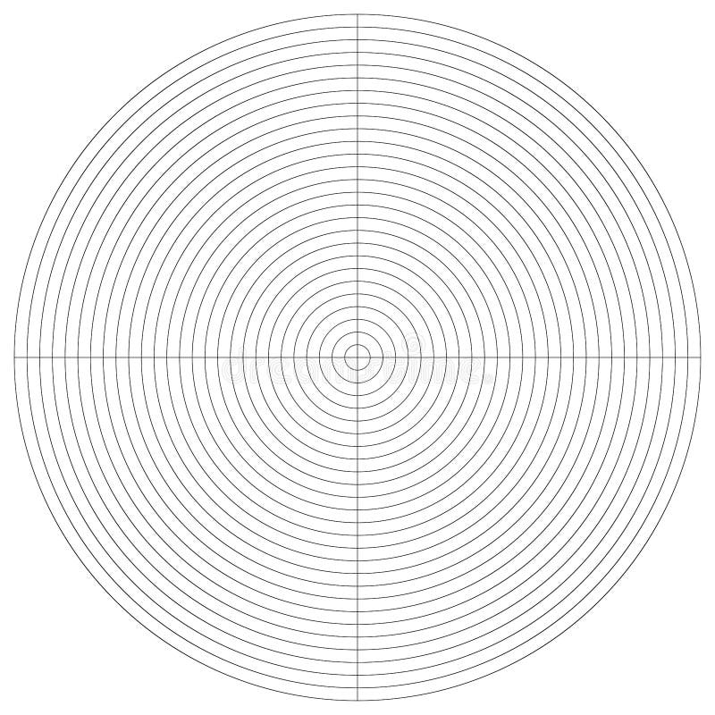 Polar, Circular Grid, Mesh. Pie Chart, Graph Element Stock Illustration ...