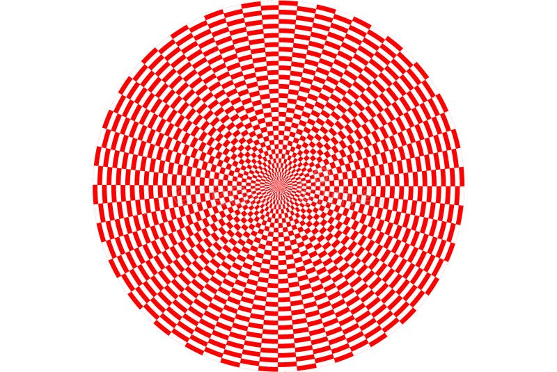 Polar Coordinates, Red and White Circle Abstract Background, Radius ...