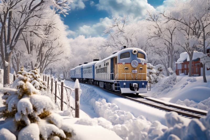 Polar Express Train Stock Illustrations – 521 Polar Express Train Stock ...