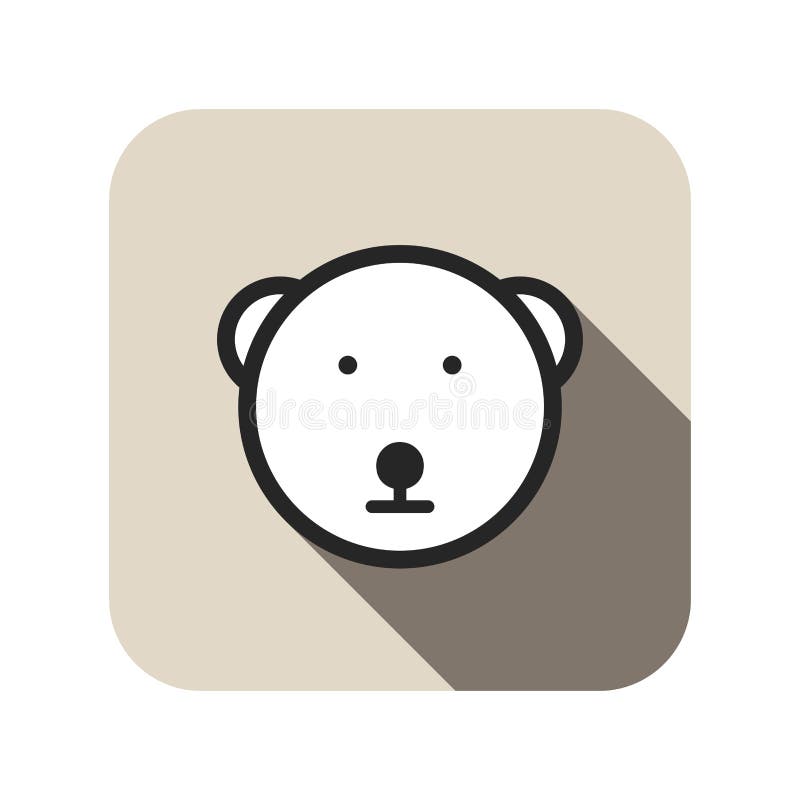 Polar icon vector stock vector. Illustration of animal - 246148962