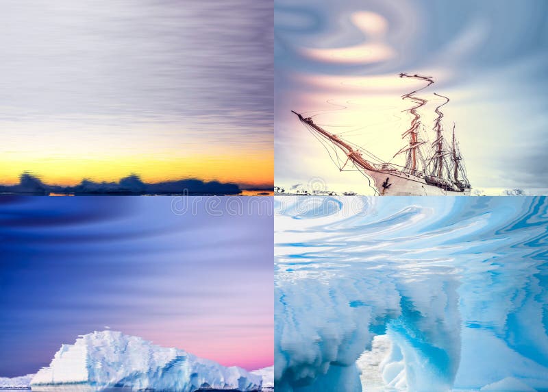 Polar Landscapes Reflected in Water Stock Photo - Image of arctic ...