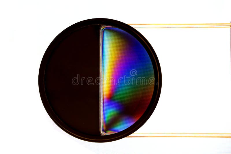 Polarization Test with Filter Stock Photo - Image of spectrum, test ...