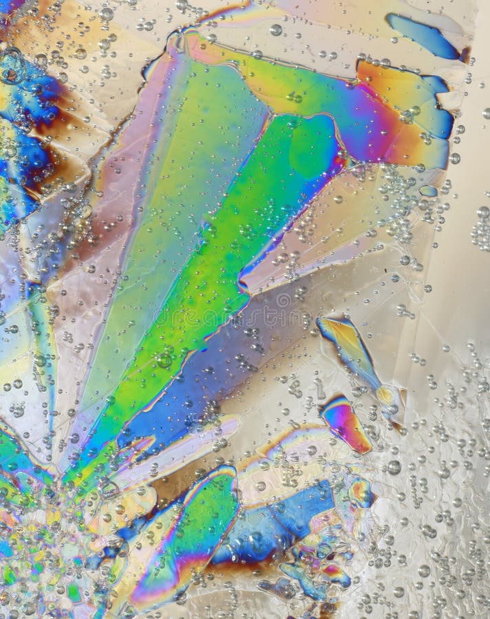 Polarized ice crystals stock image. Image of light, colour - 6881439
