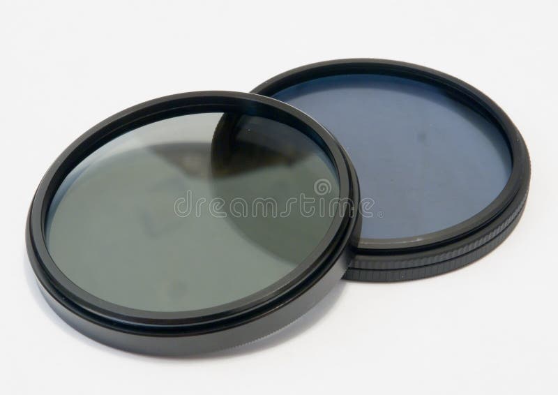 Polarizing and Neutrally Gray Filters Stock Image - Image of circular ...