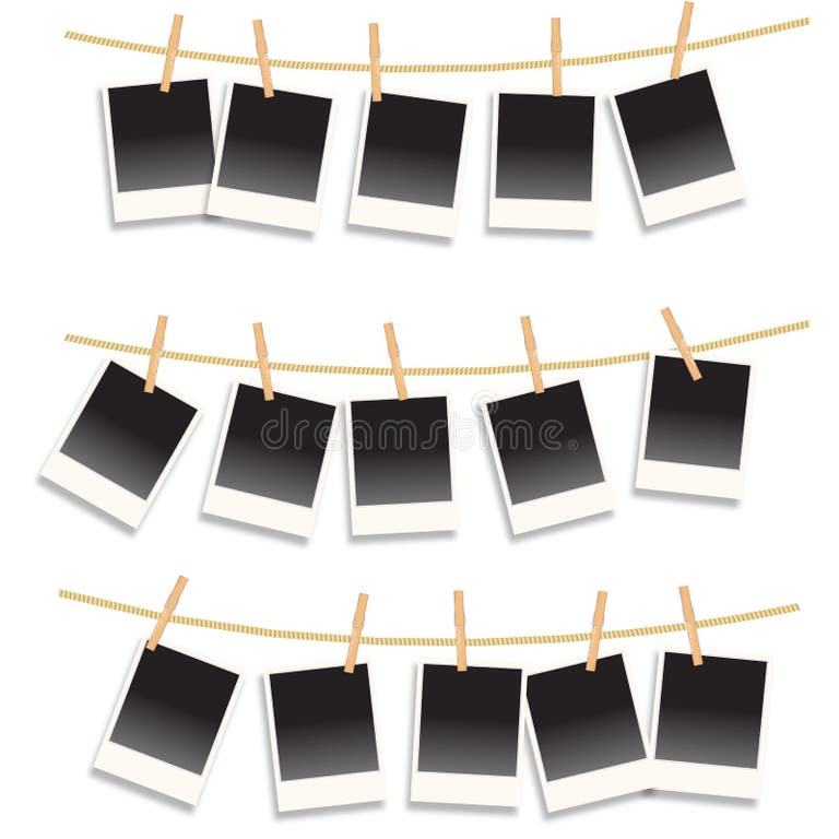 Polaroids Hanging Rope Stock Illustrations – 32 Polaroids Hanging Rope ...