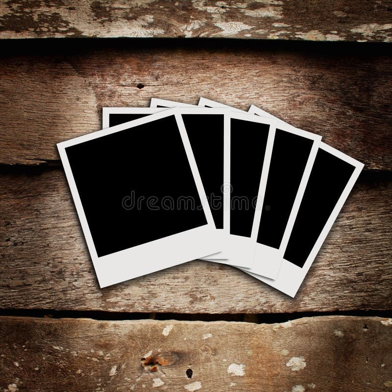Stack of Polaroid Shots with European Landmarks Stock Photo - Image of ...