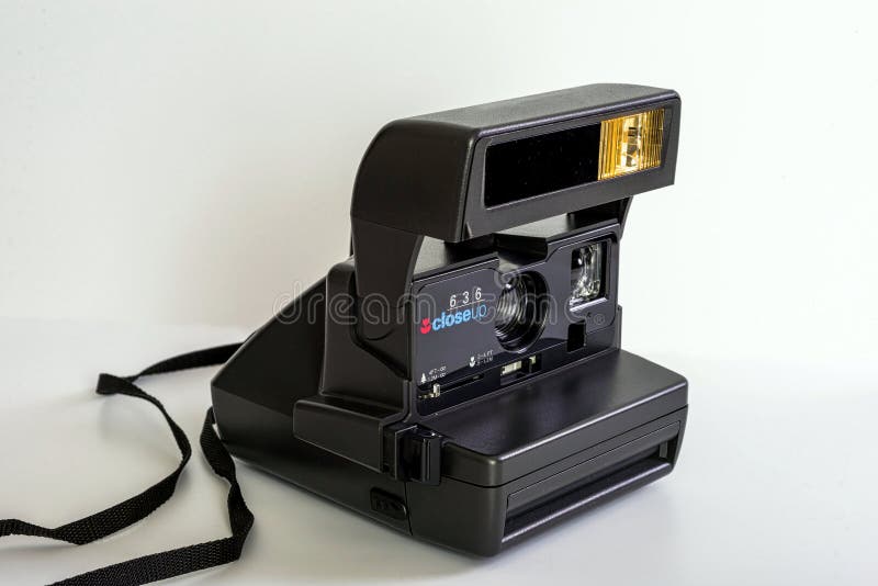 Polaroid camera stock photo. Image of equipment, border - 312624340