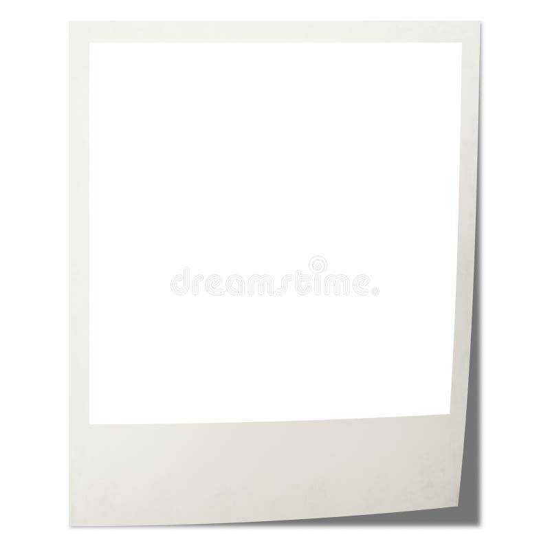 A Polaroid Card Blank on the Png Backgrounds. Stock Image - Image of ...