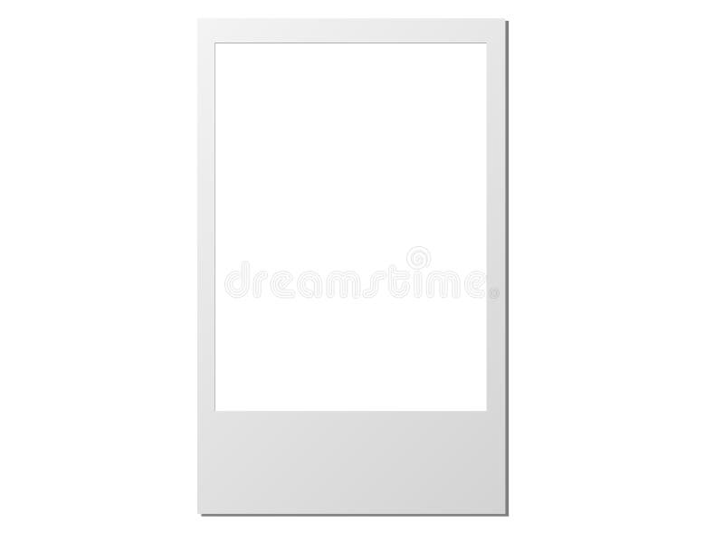 A Polaroid Card Blank Vector File Stock Vector - Illustration of ...