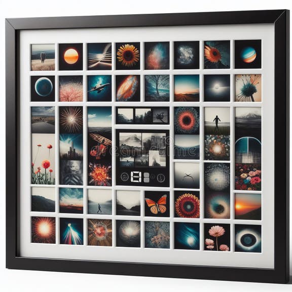 Polaroid Collage Frame a Frame Designed To Display a Collectin Stock ...
