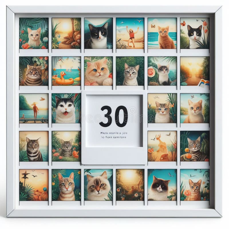 Polaroid Collage Frame a Frame Designed To Display a Collectio Stock ...