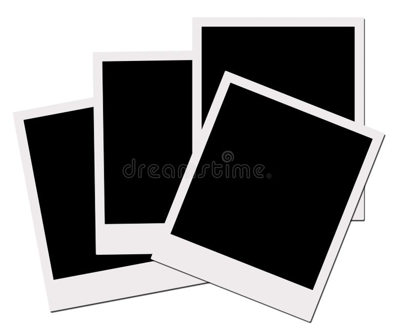 Polaroid Films (with Clipping Path) Stock Illustration - Illustration ...