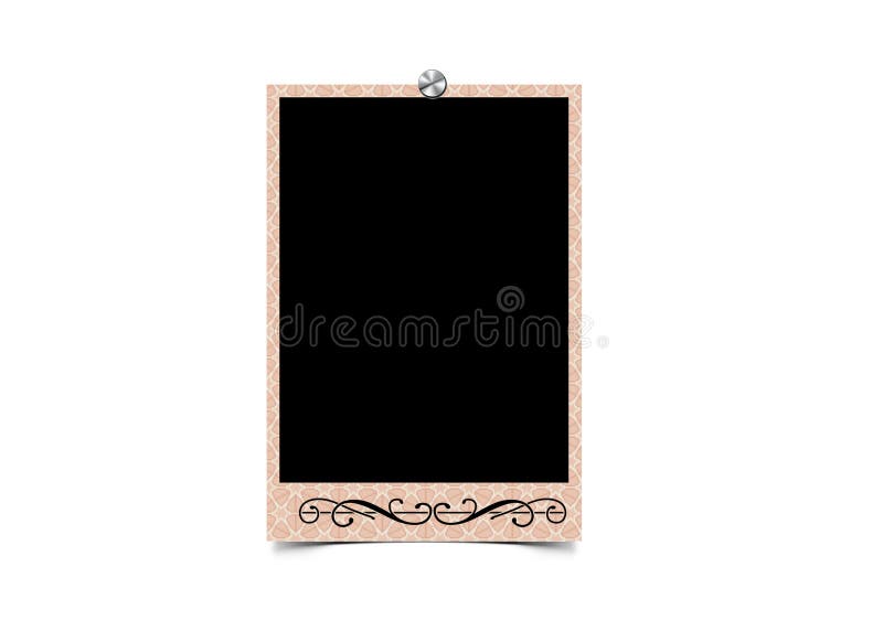 Polaroid Frame with Texture Frame and Background Stock Image - Image of ...