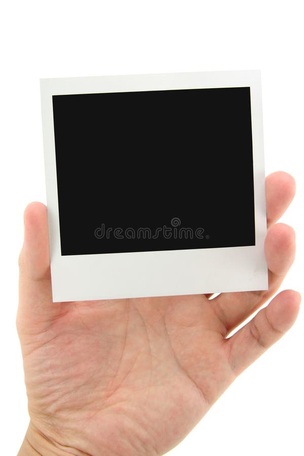 A Polaroid Photo and File Folder Stock Image - Image of office ...