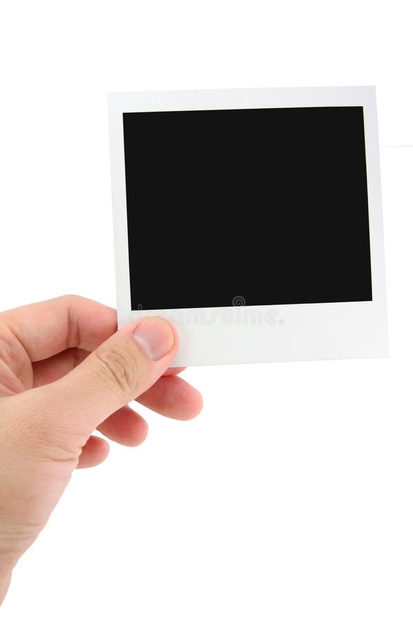 A Polaroid Photo and File Folder Stock Image - Image of office ...