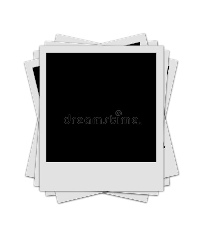 Polaroid stack stock illustration. Illustration of digital - 3369117