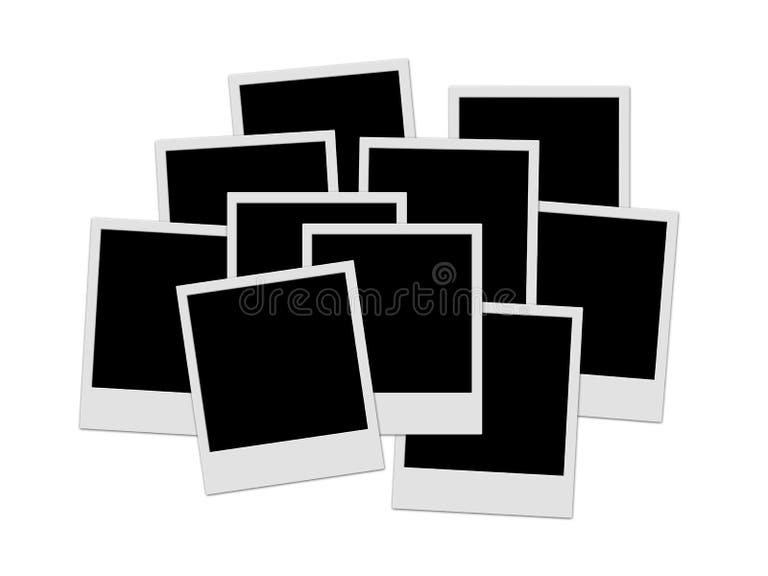 Polaroid stack stock illustration. Illustration of square - 3369127
