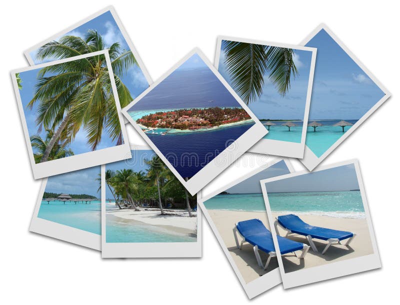 Polaroids collage stock illustration. Illustration of assembling - 11584753