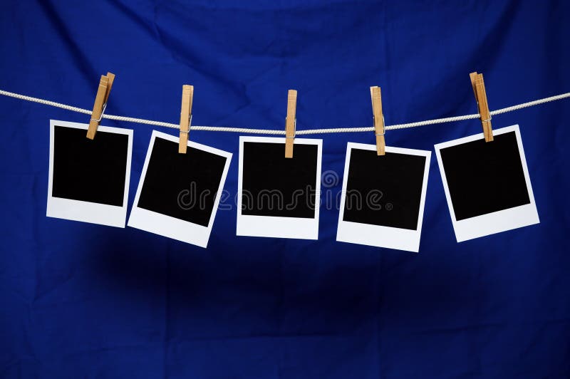 Vintage Polaroid Frames stock image. Image of wall, advertising - 3552873