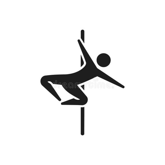 Pole Acrobat Performance Icon Stock Vector - Illustration of icon ...