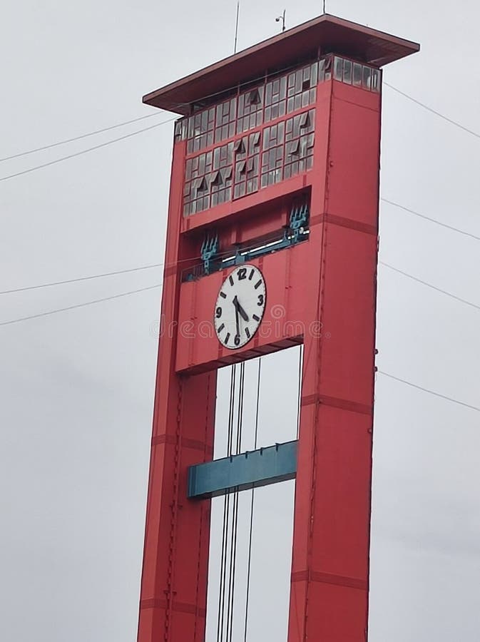Pole of Ampera bridge stock image. Image of ampera, musi - 262145807