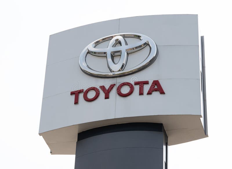 Pole Billboard with Logo Toyota Editorial Stock Image - Image of ...