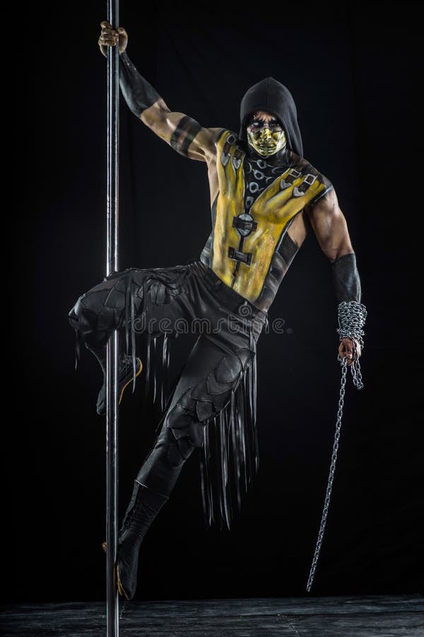 On the Pole Bodyart Scorpion Stock Image - Image of body, poledance ...
