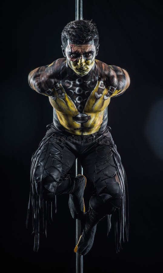 On the Pole Bodyart Scorpion Stock Photo - Image of fighting ...