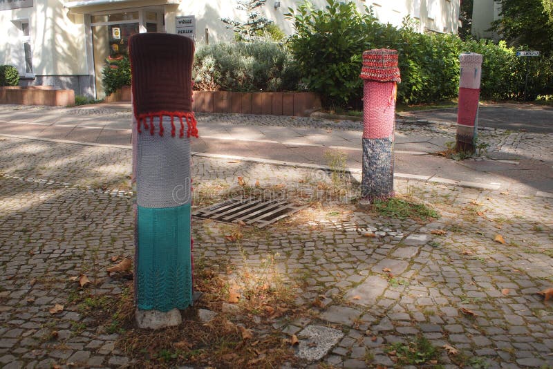 Yarn bombing stock image. Image of culture, decoration - 99683067