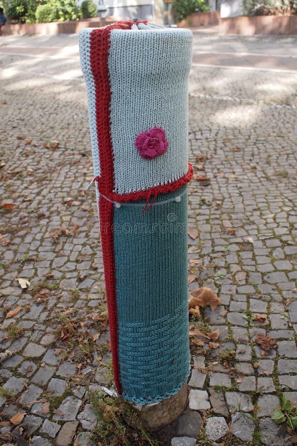 Yarn bombing stock image. Image of contemporary, bizarre - 99683125