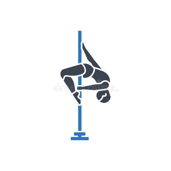 Pole Dance Icon stock vector. Illustration of flexibility - 374473928