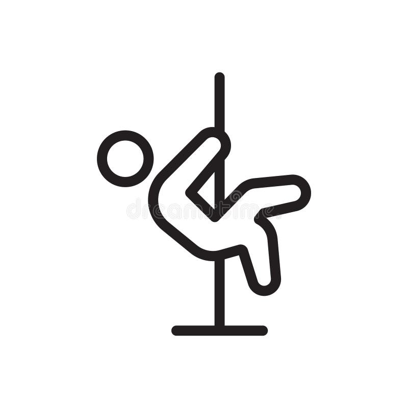 Pole Dance Icon Outline Vector for Web Ui Stock Vector - Illustration ...