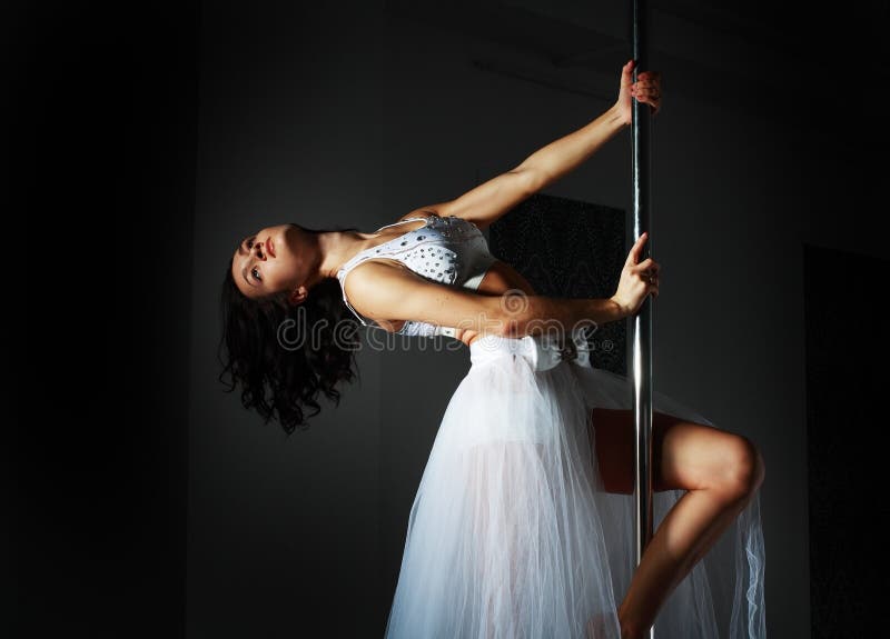 Pole dance woman stock image. Image of pole, female, girl - 35392547