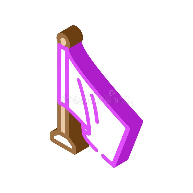 Pole Flag Map Isometric Icon Vector Illustration Stock Vector ...