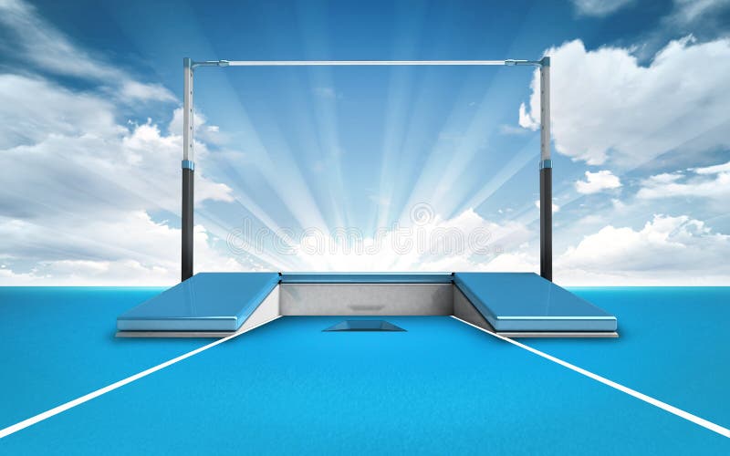 Long jump trajectory stock vector. Illustration of healthy - 26920138