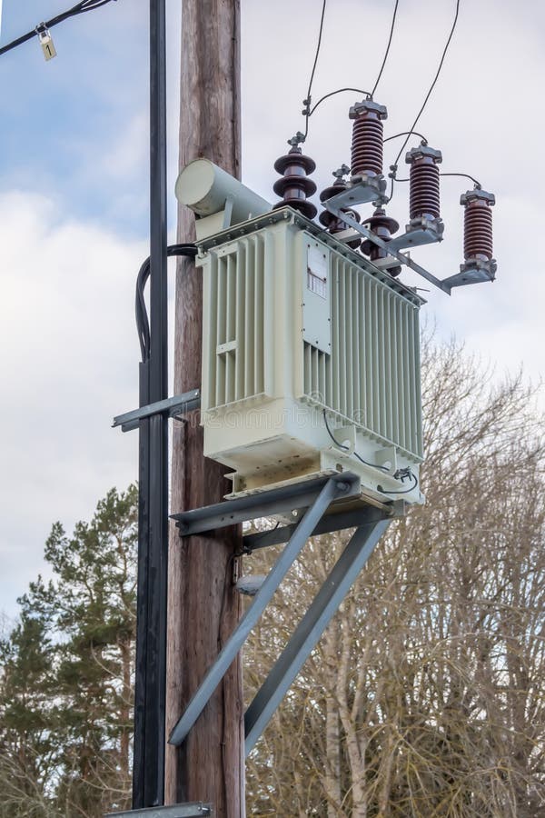 Pole-Mounted Transformer, High Woods, East Sussex, UK Stock Photo ...