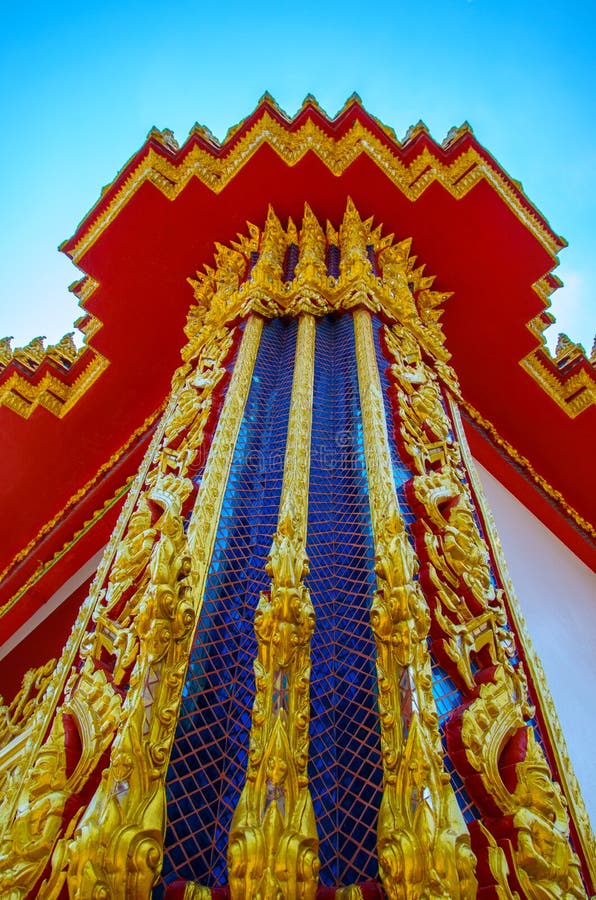 The pole of Thai temple stock photo. Image of culture - 29355306