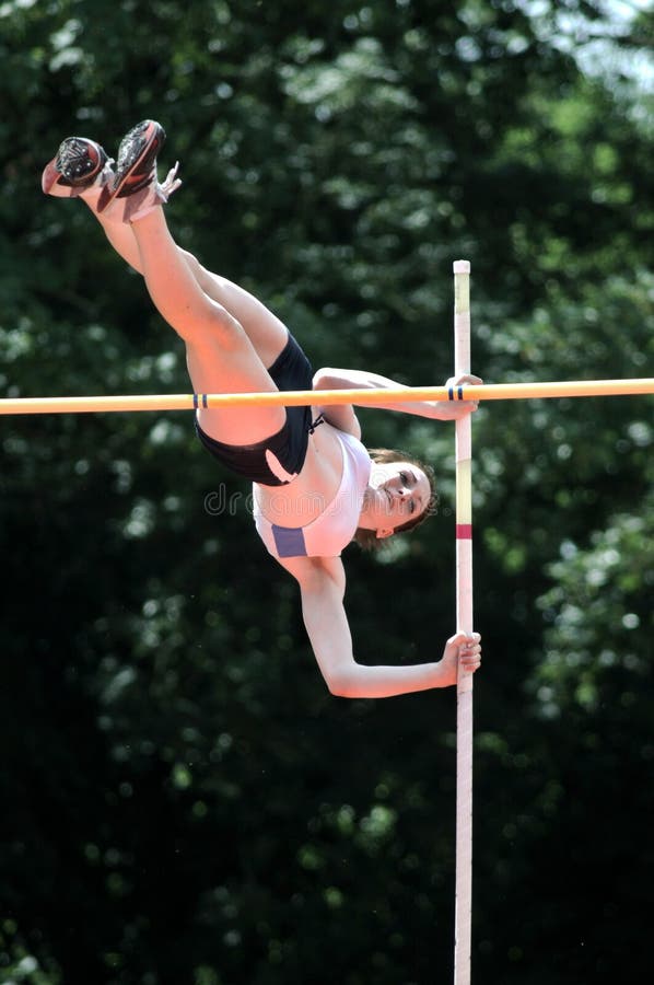 Indiana Hoosier Pole Vaulter - Ladies Editorial Stock Image - Image of ...
