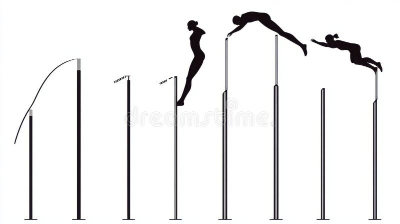 Pole Vaulting Diagram Stock Illustrations – 15 Pole Vaulting Diagram ...